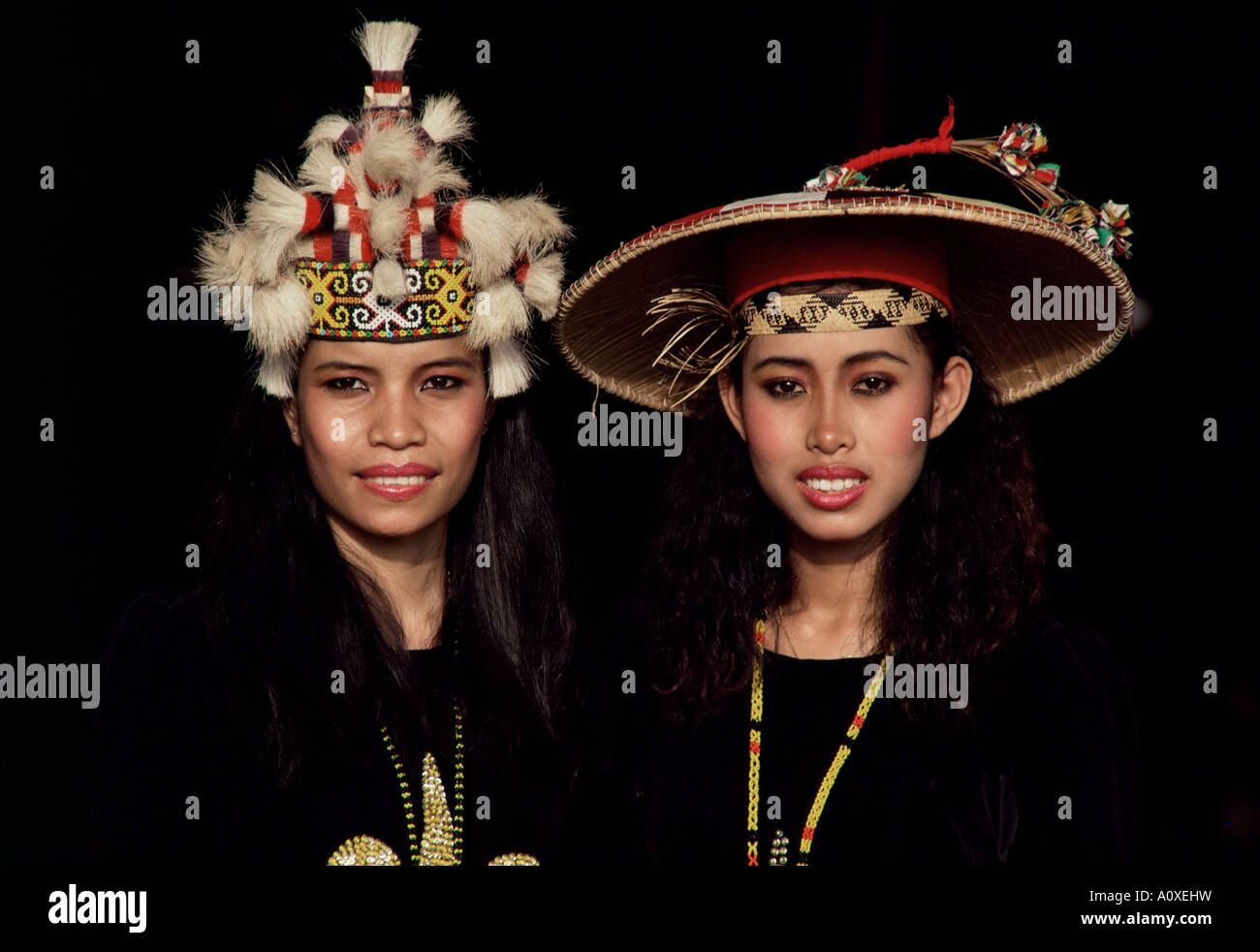 Orang Ulu tribal people Sarawak Malaysia island of Borneo Asia Stock ...