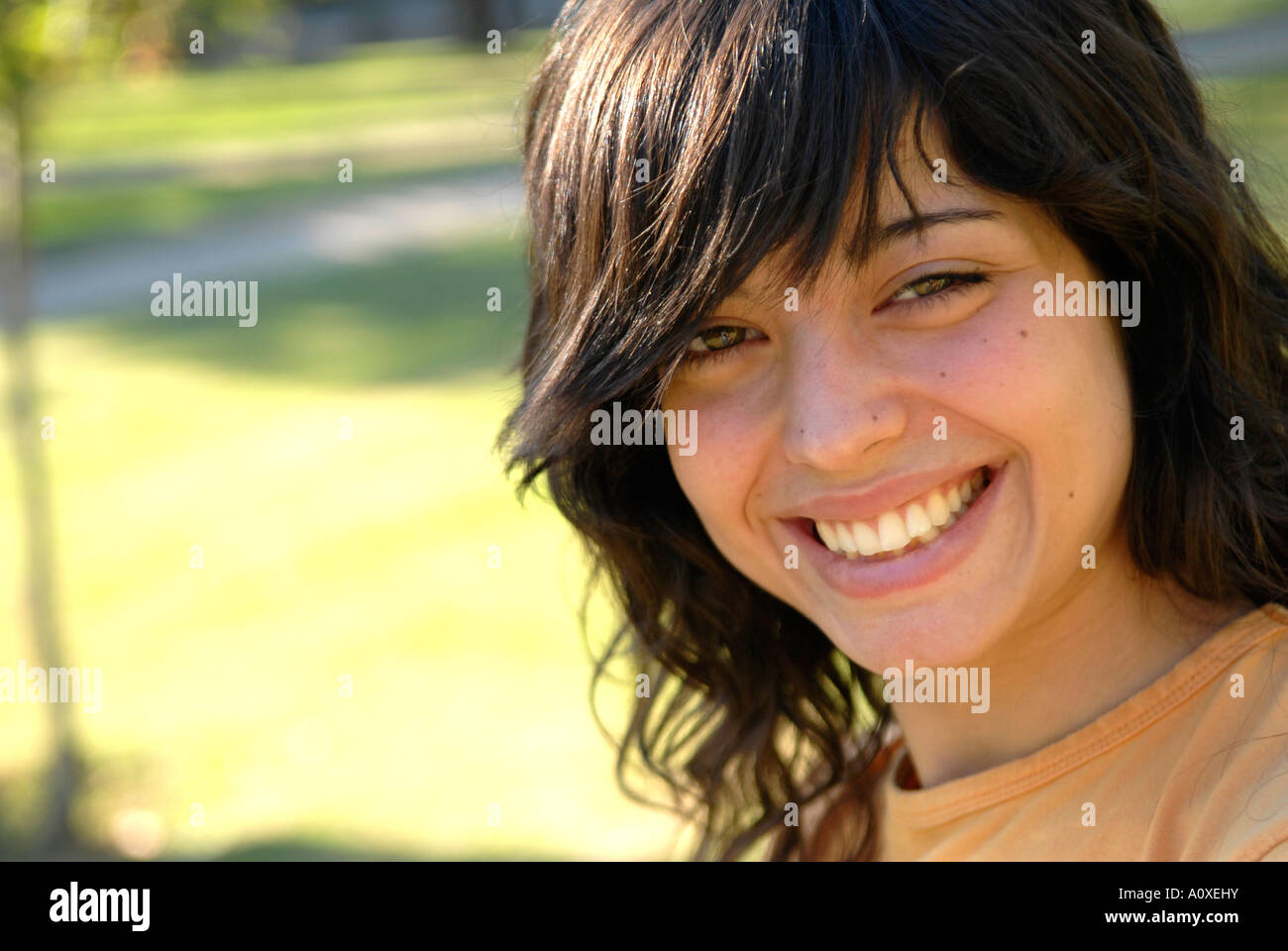 Portrait of a cute young teenager Stock Photo - Alamy