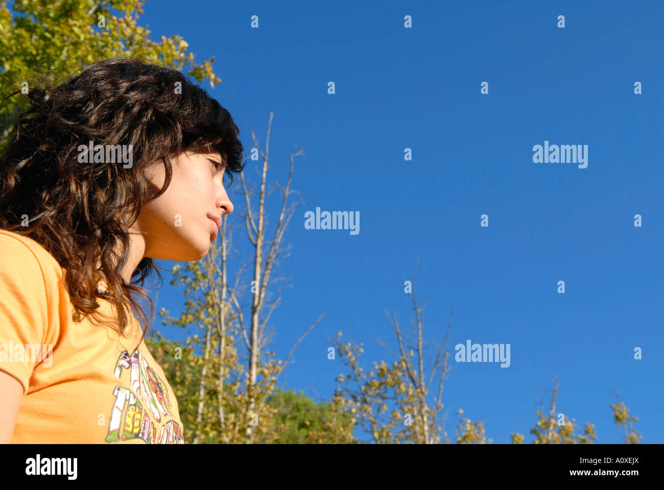 Portrait of a cute young teenager Stock Photo - Alamy