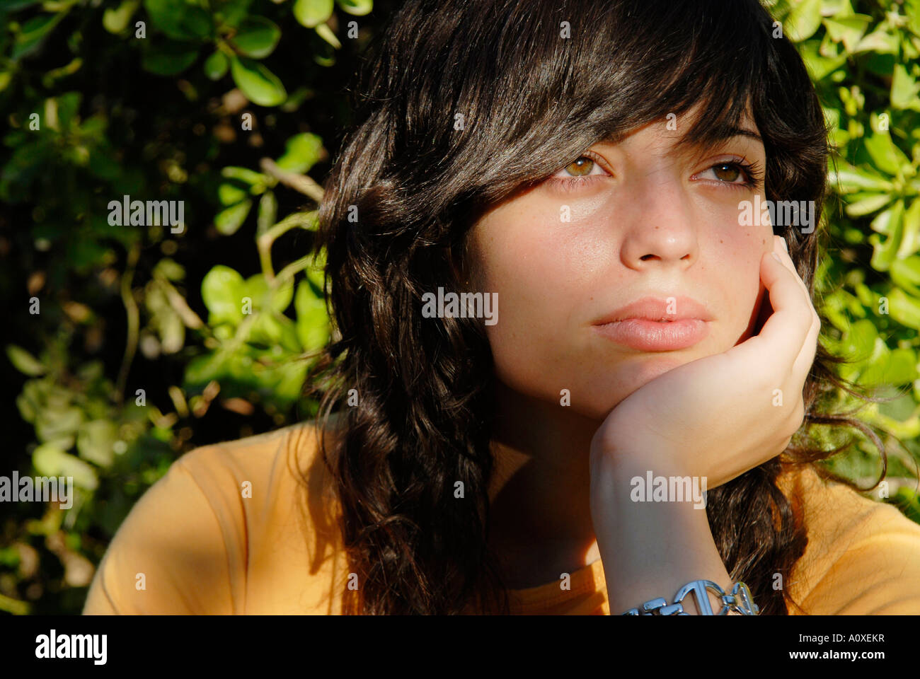 Portrait of a cute young teenager Stock Photo - Alamy