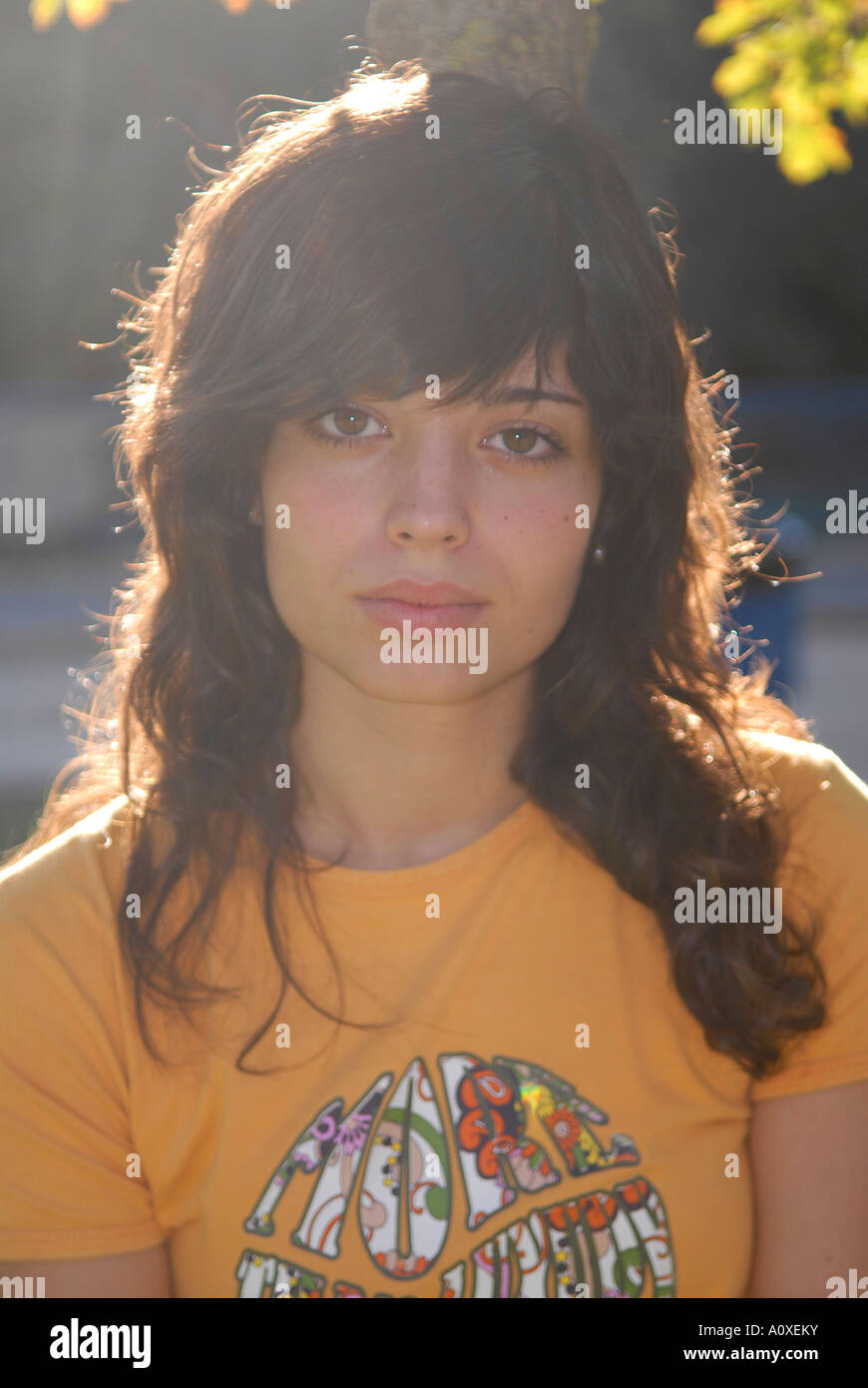 Portrait of a cute young teenager Stock Photo - Alamy