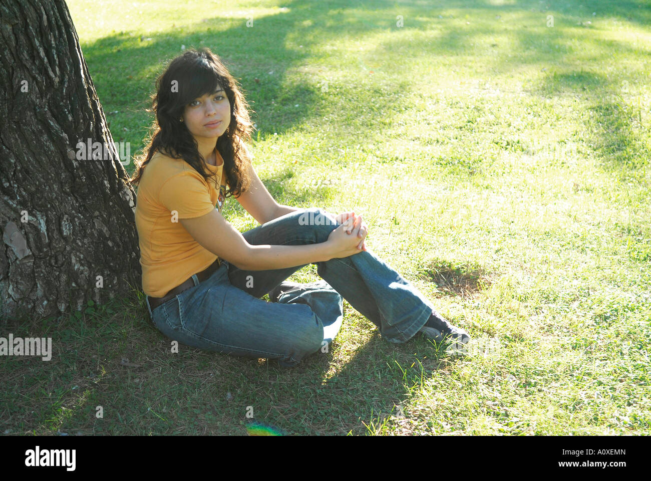 Portrait of a cute young teenager Stock Photo - Alamy