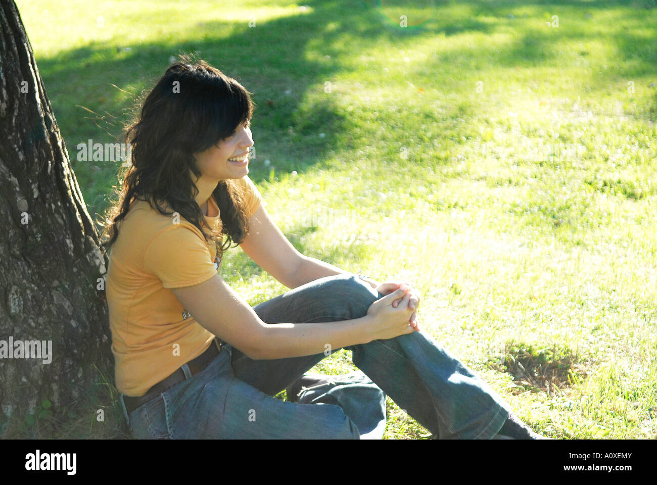 Portrait of a cute young teenager Stock Photo - Alamy