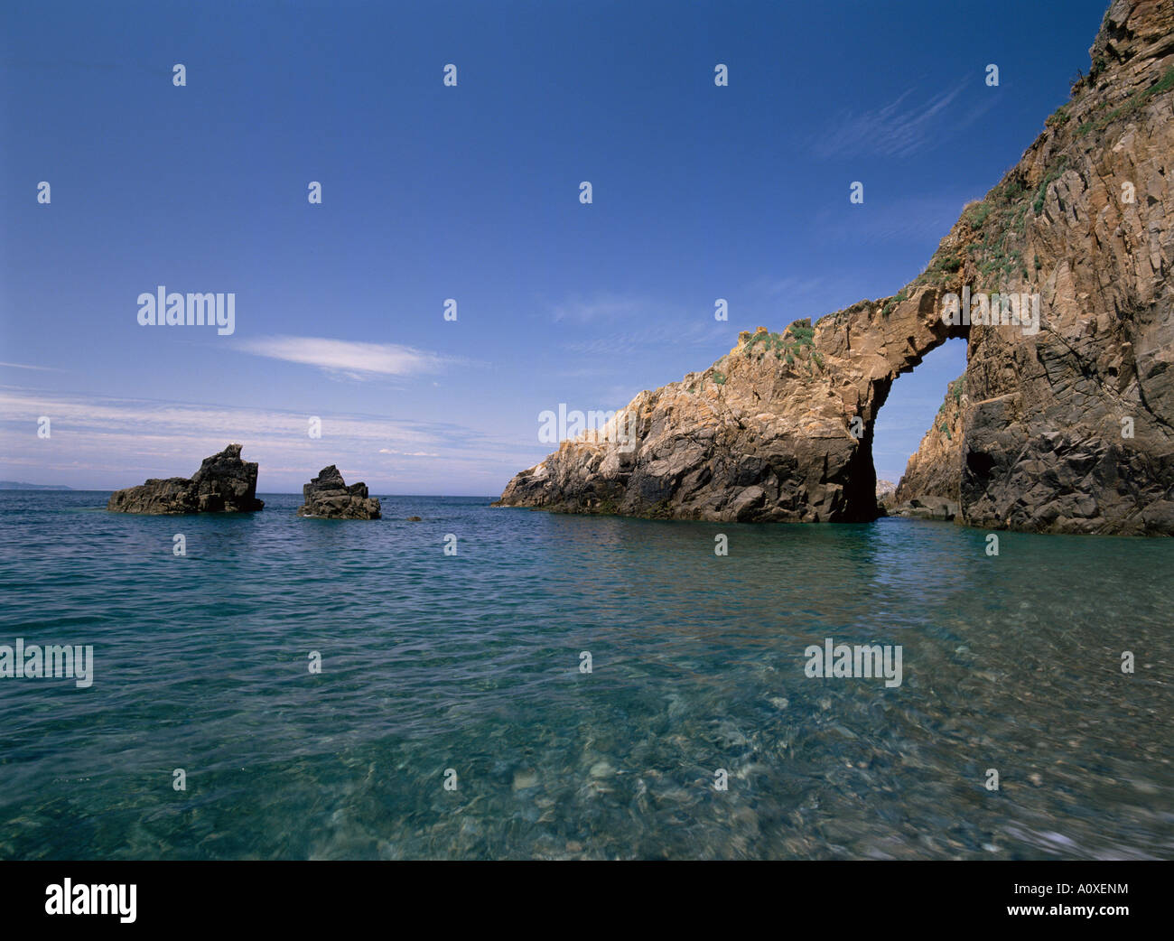 Coast of the island of Sark Channel Islands United Kingdom Europe Stock ...