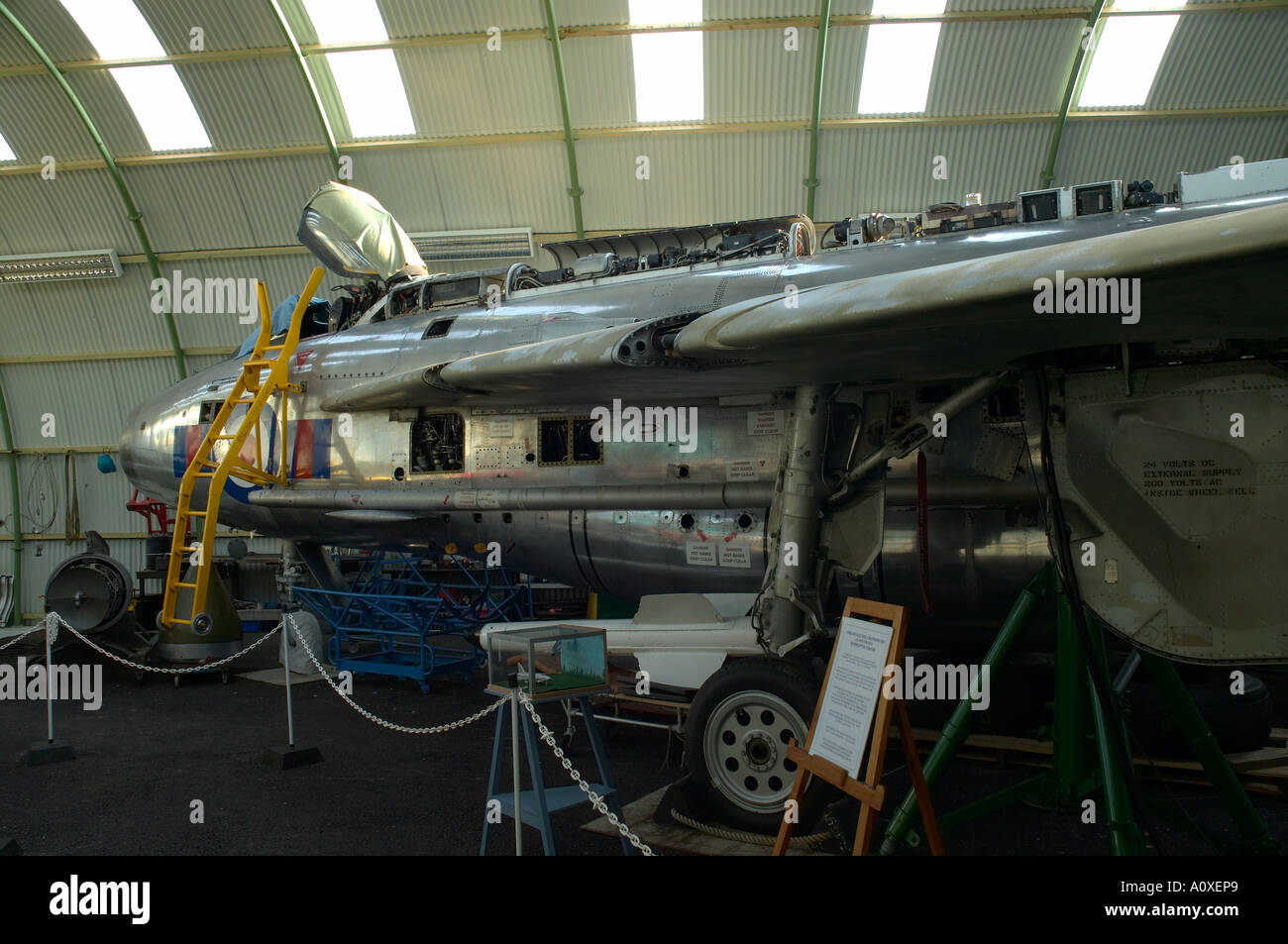 Side view of fuselage of English Electric Lightning F53 Interceptor ...
