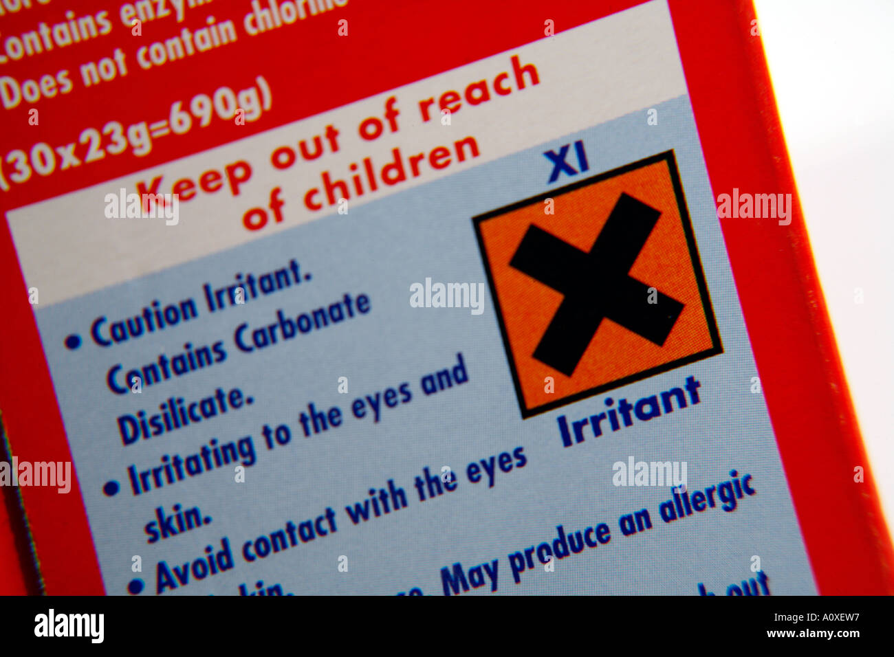 Irritant symbol hi-res stock photography and images - Alamy