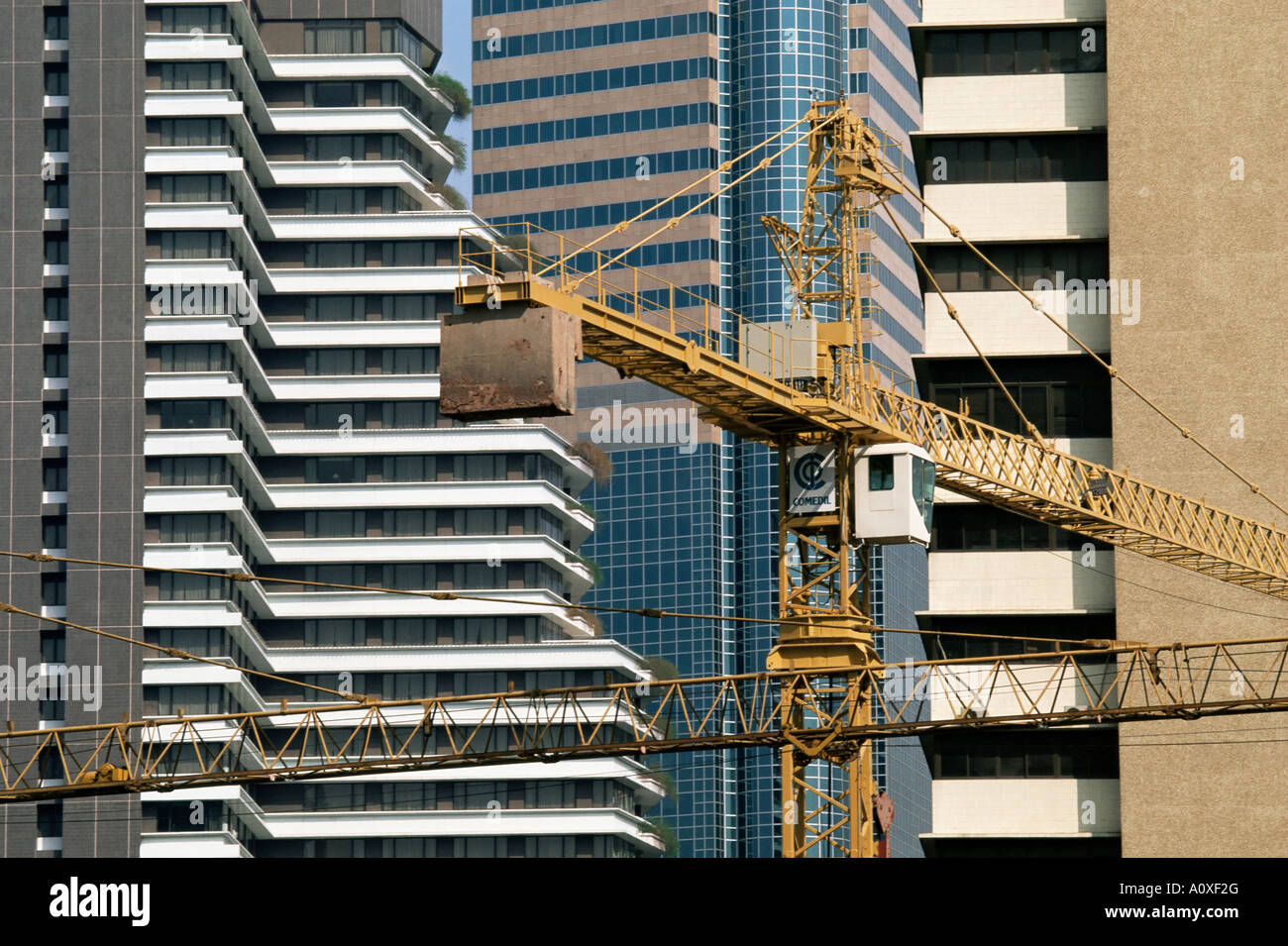 Cranes and buildings Shanghai China Asia Stock Photo - Alamy