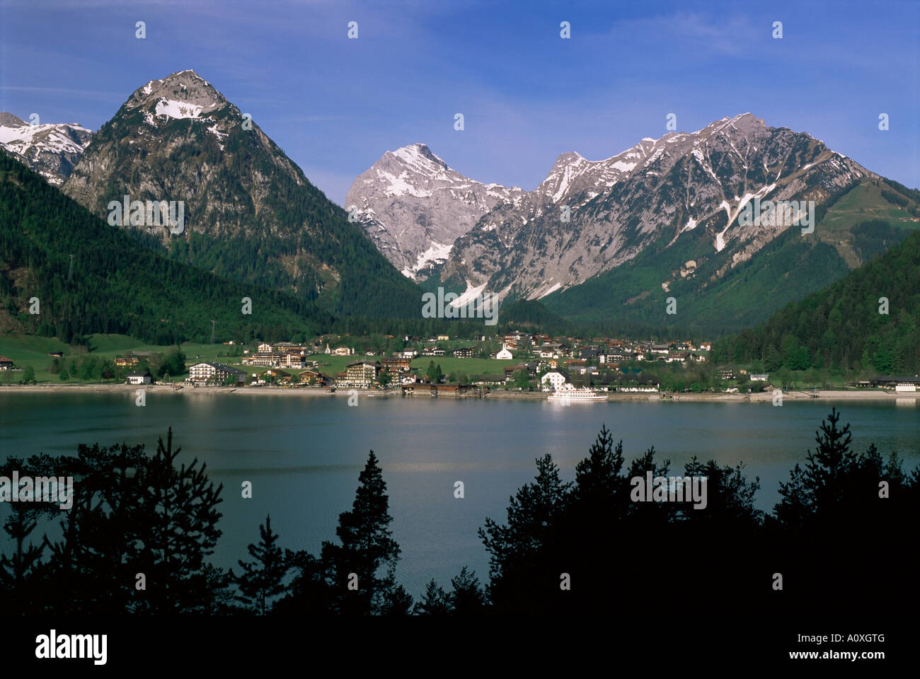 Lake Achensee and Pertisau Tirol Tyrol Austria Europe Stock Photo - Alamy
