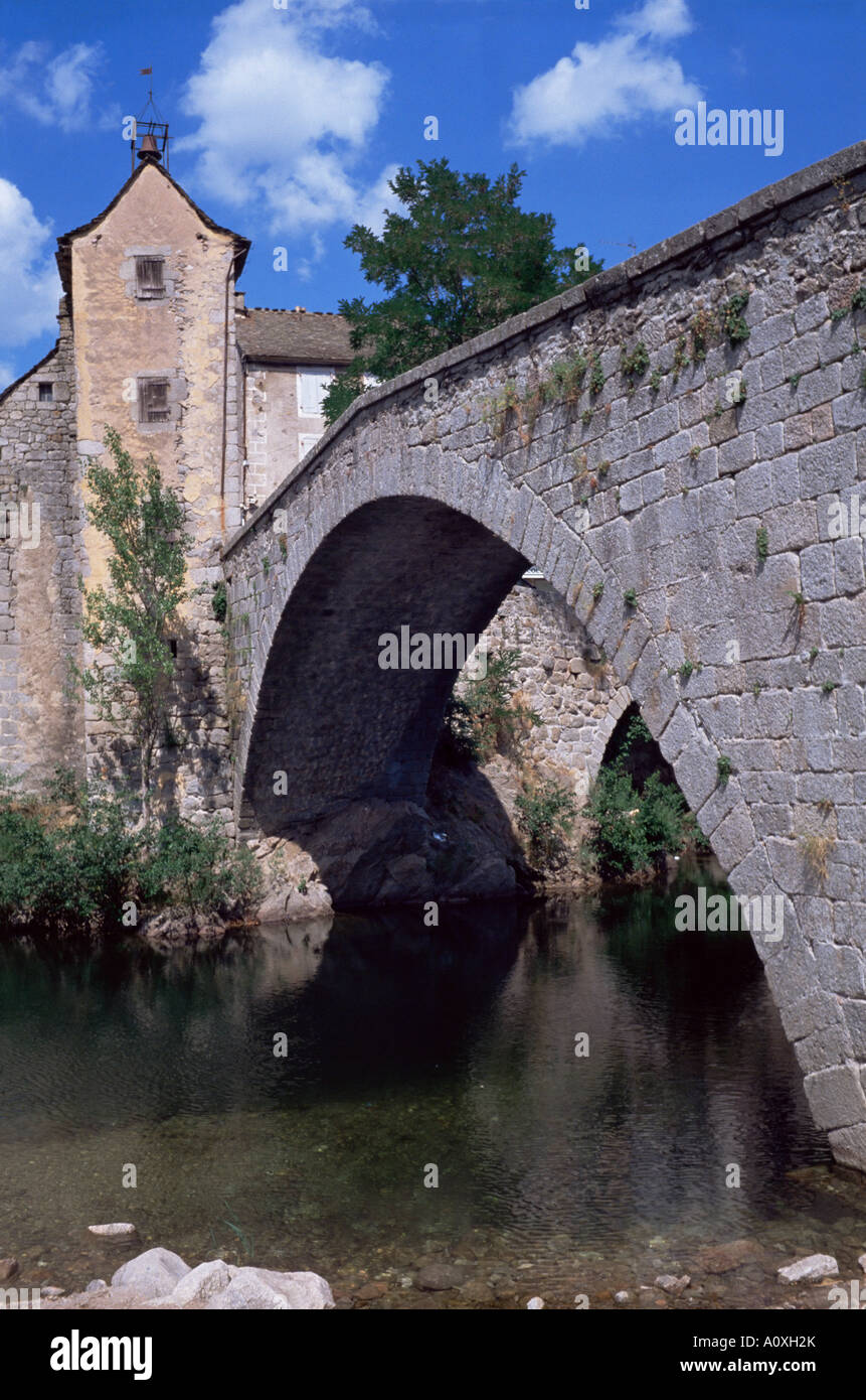 Le Pont de Montvert River Tarn Cevennes Lozere Languedoc Roussillon ...