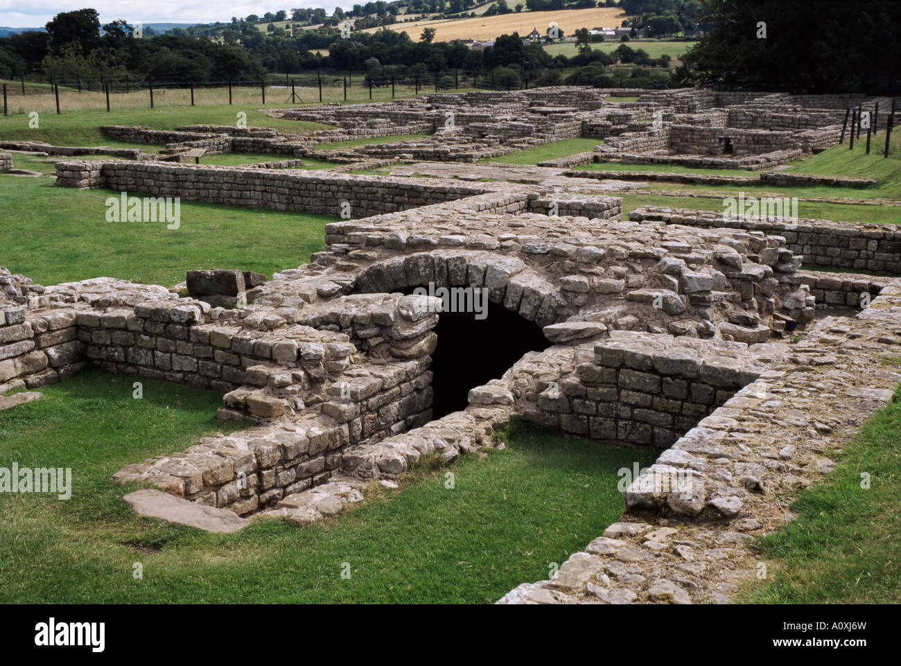 Great chesters roman fort hi-res stock photography and images - Alamy