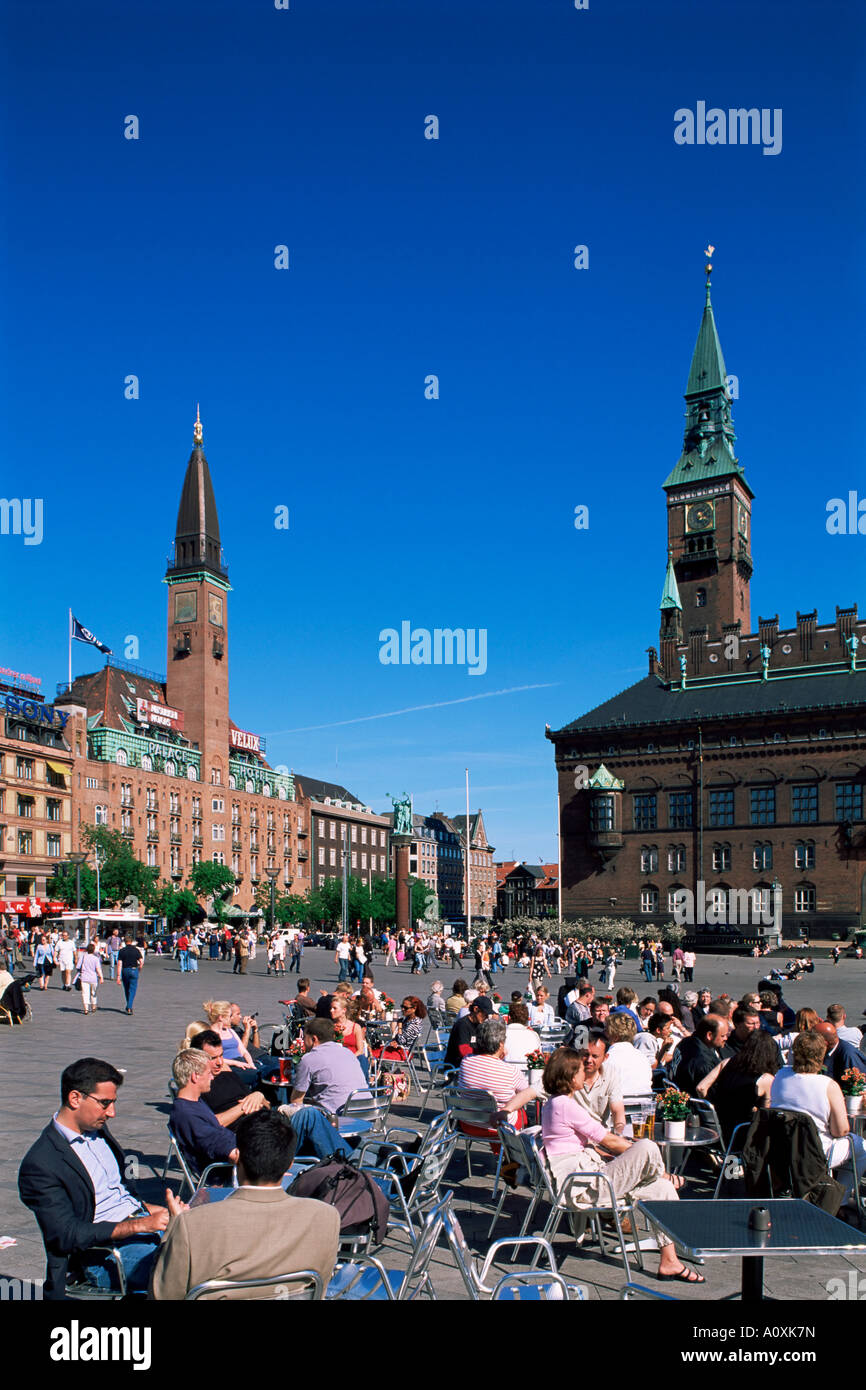 City Hall Radhus Pladsen Copenhagen Denmark Scandinavia Europe Stock ...