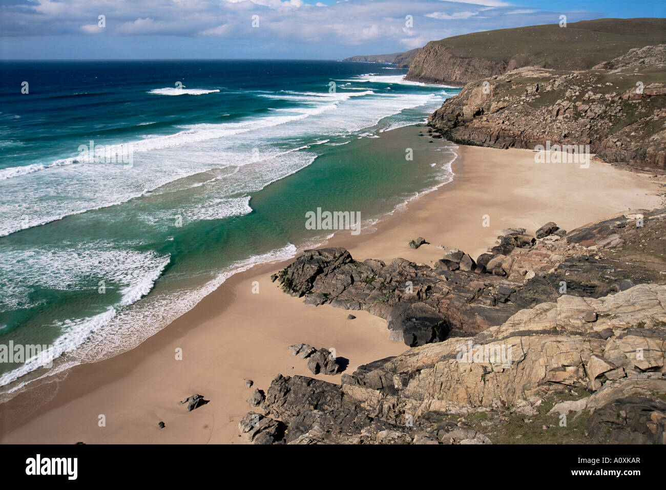Sandwood Bay Highland region Scotland United Kingdom Europe Stock Photo ...
