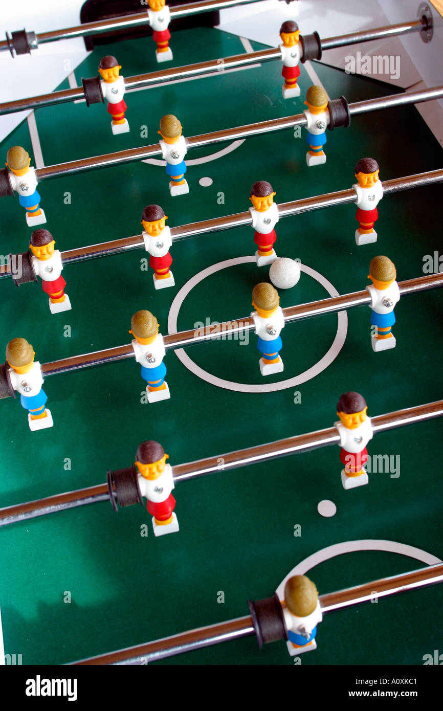 Foosball Soccer Game Stock Photo - Alamy
