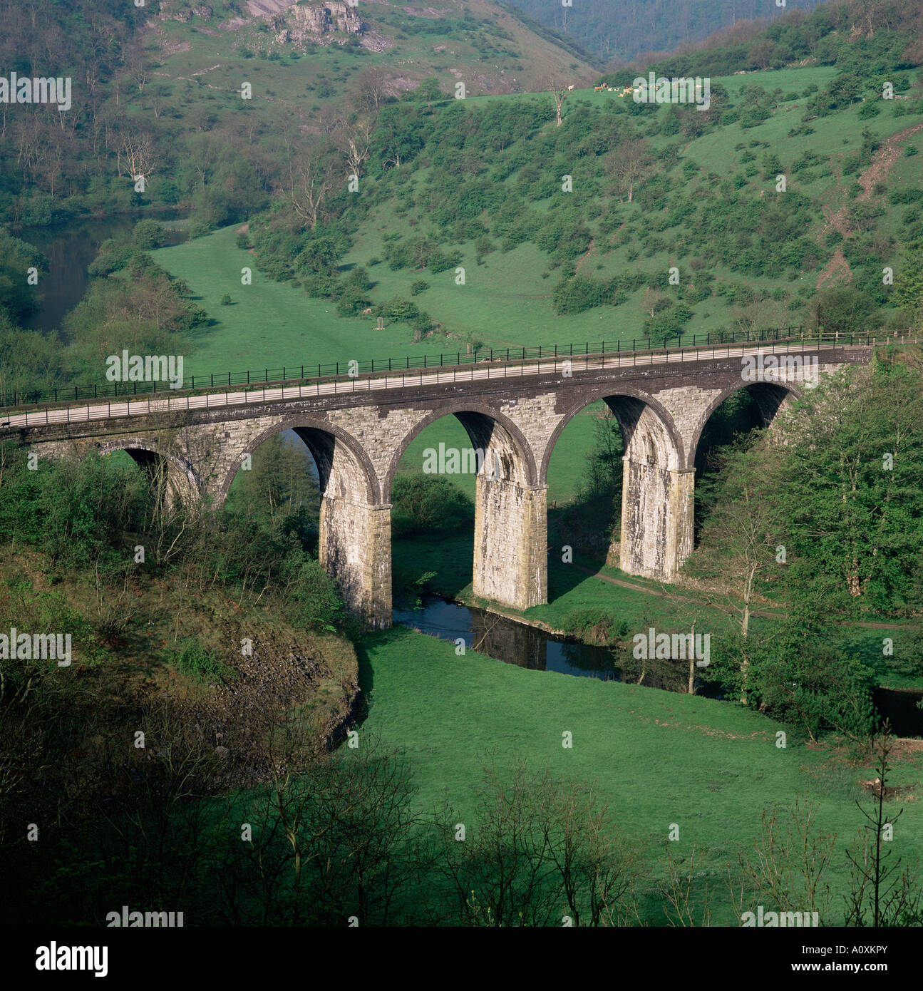Monsal Dale Viaduct Peak District National Park Derbyshire England ...