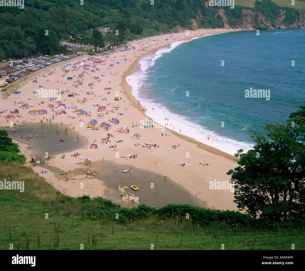 Blackpool Sands south Devon England United Kingdom Europe Stock Photo ...