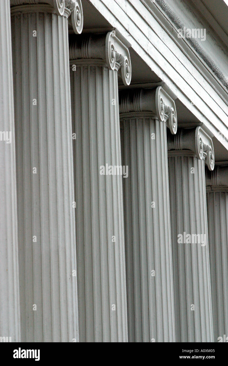Columns on Public Library Gloucester Massachusetts Stock Photo - Alamy