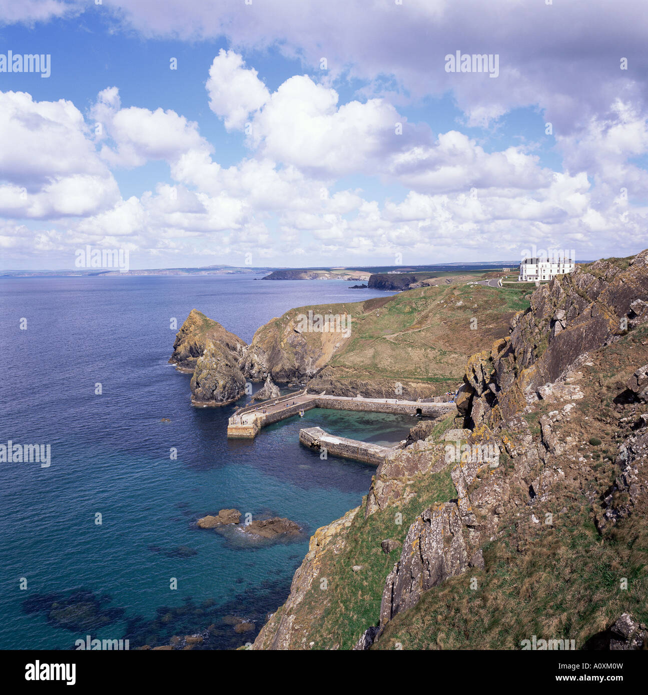 Mullion Cove Cornwall England United Kingdom Europe Stock Photo - Alamy