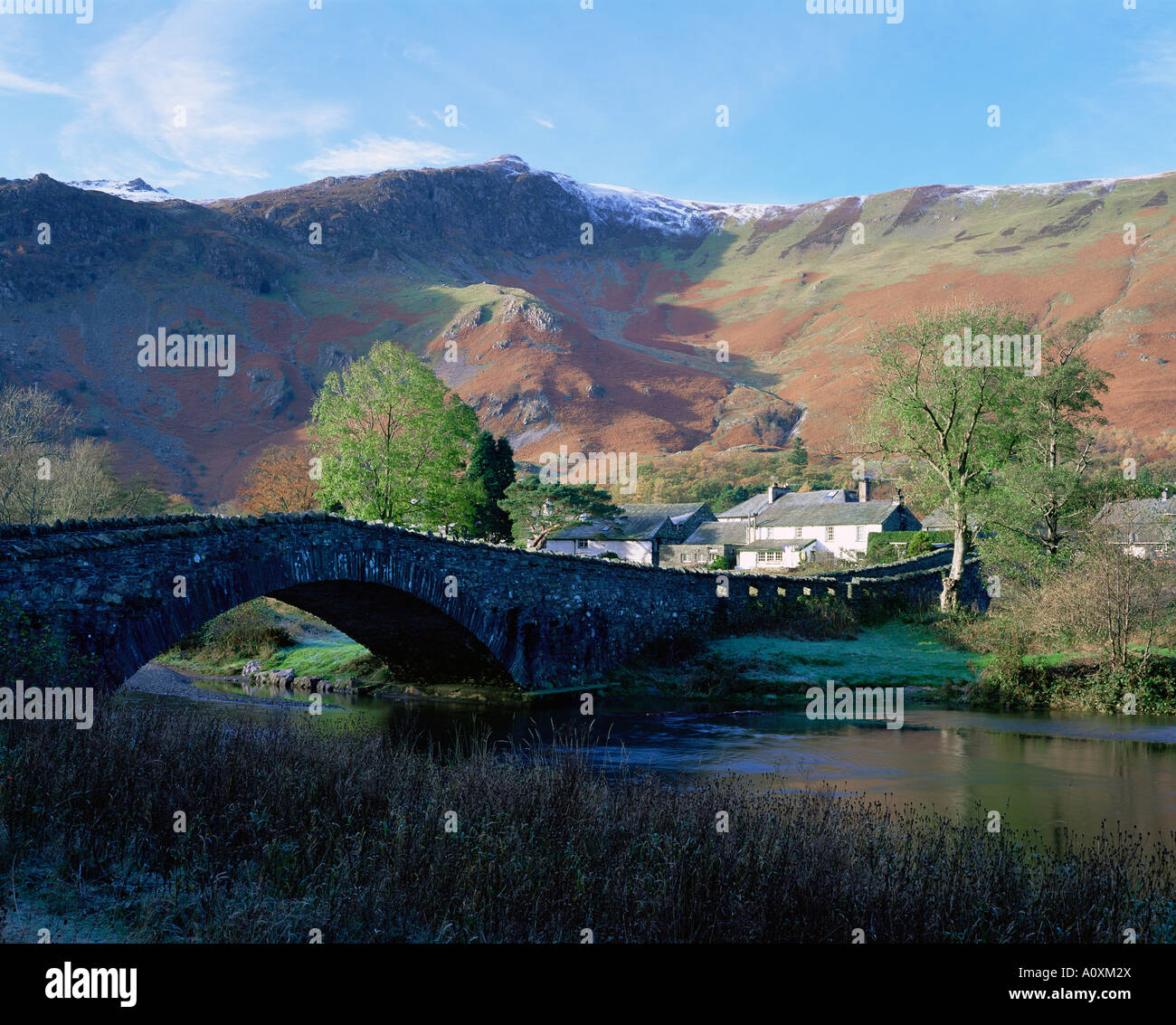 Grange in Borrowdale Lake District National Park Cumbria England United ...