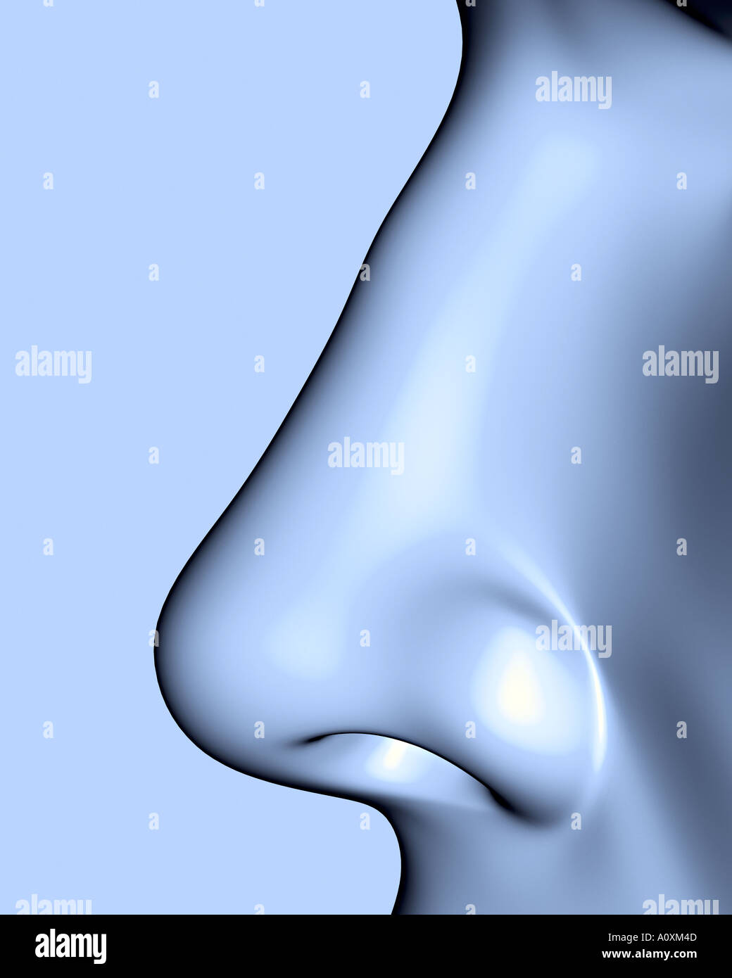 illustration of nose symbol of smell sniff sense perception Stock Photo ...