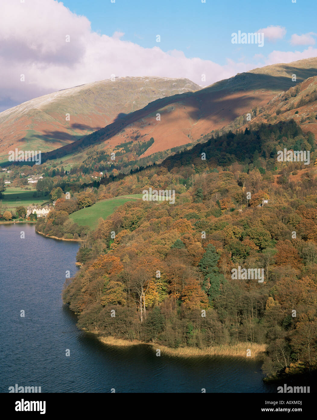 Grasmere in autumn Lake District National Park Cumbria England United ...