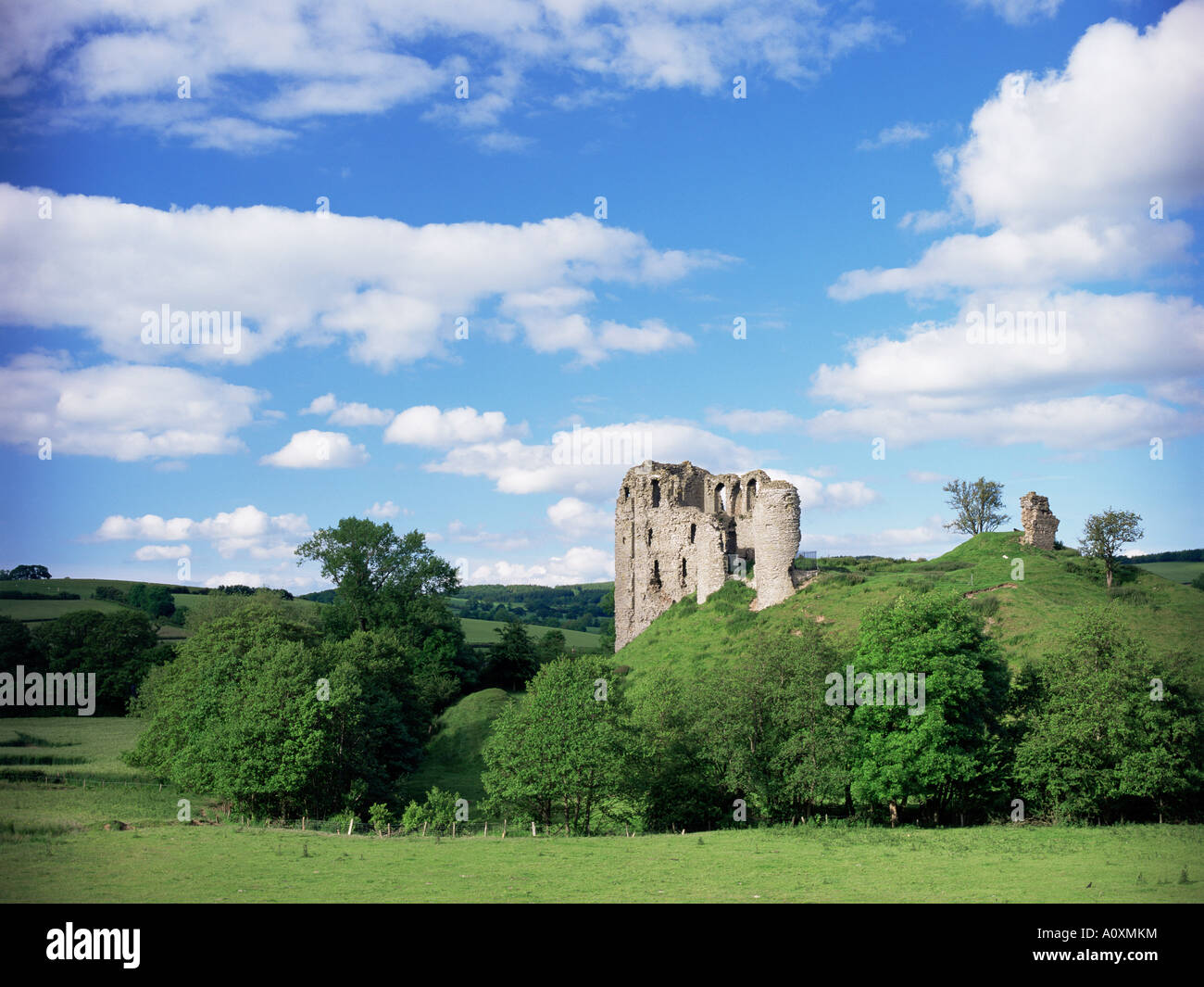 Clun Castle Shropshire England United Kingdom Europe Stock Photo - Alamy