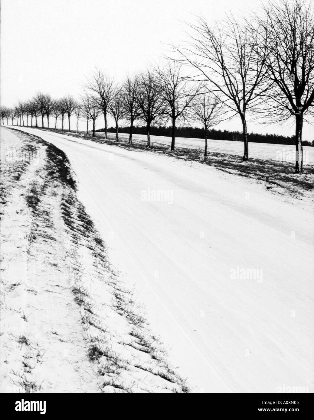 English in snow covered Black and White Stock Photos & Images - Alamy