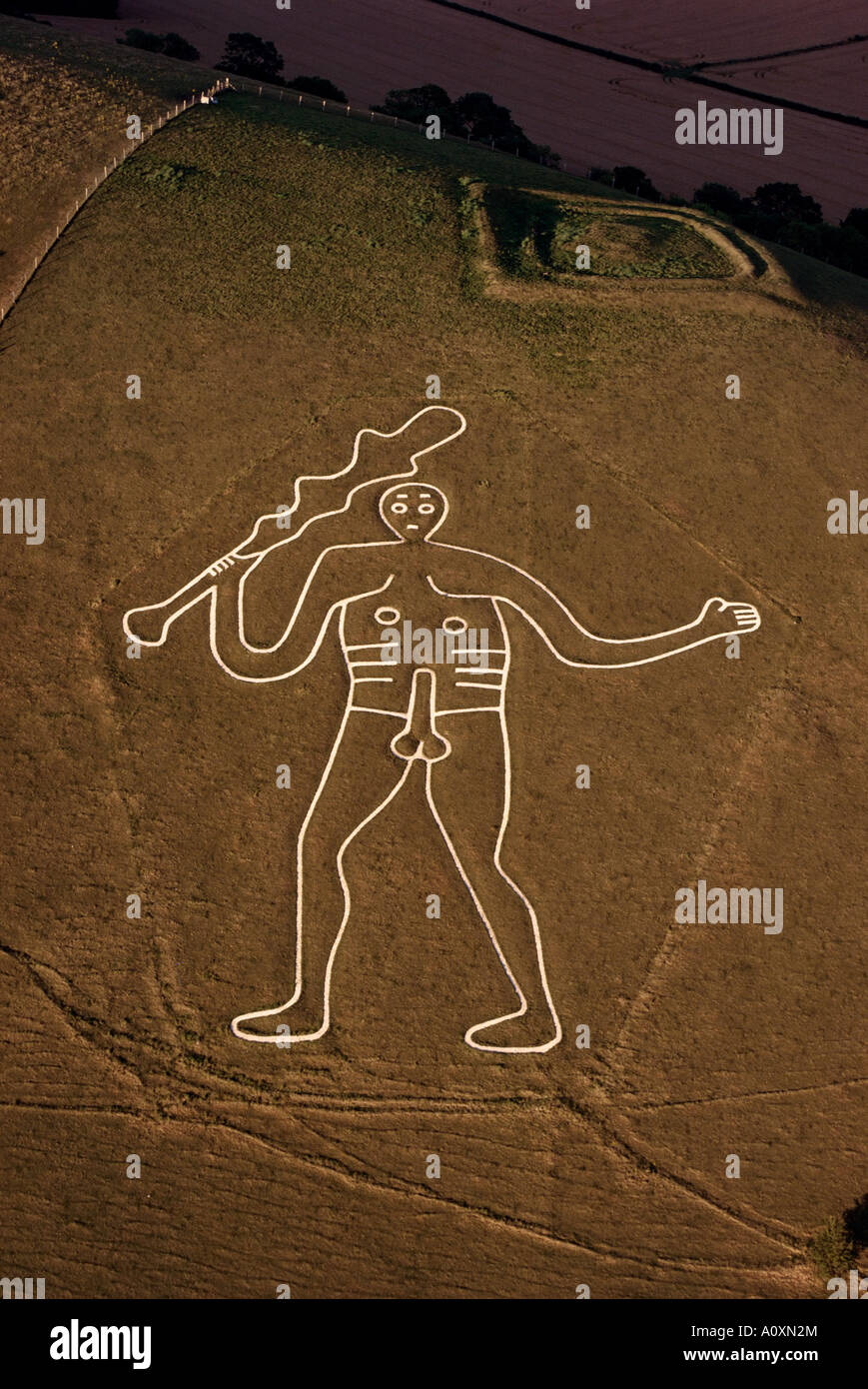 Cerne abbas giant aerial hi-res stock photography and images - Alamy