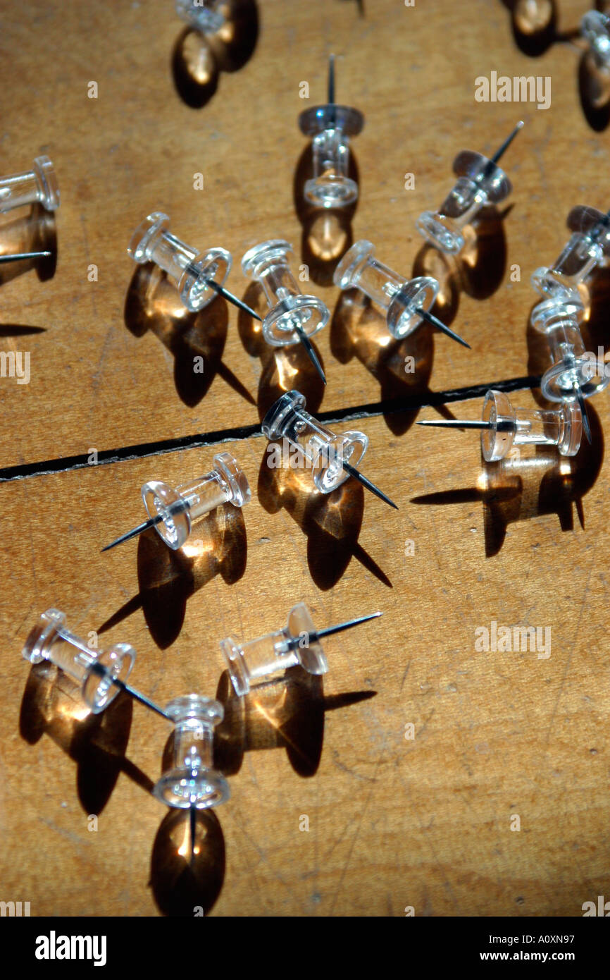 Tacks on Floor Stock Photo - Alamy