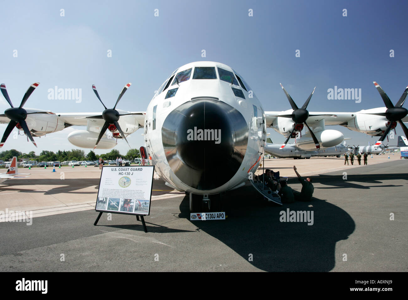 United States Coast Guard C 130J Hercules surveillance aircraft in full ...