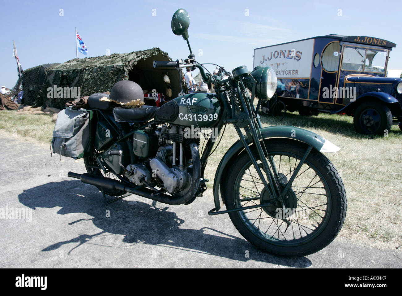 Ariel RAF motorbike from world war 2 on display as part of VE ...