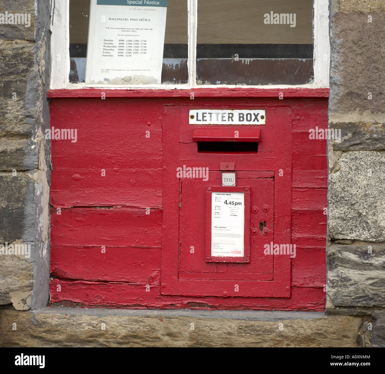 Old letter box at rural post office Stock Photo - Alamy
