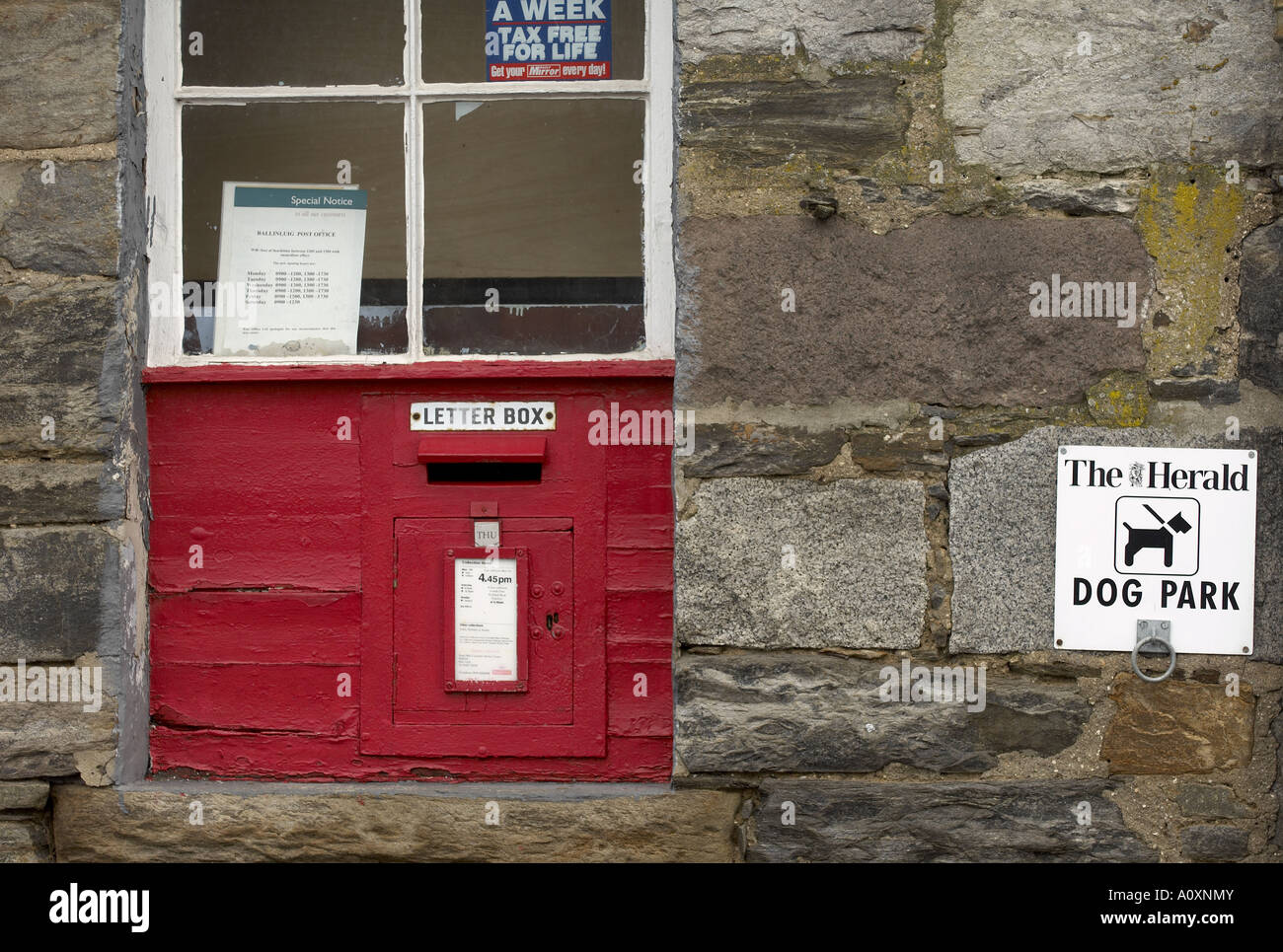 Old letter box at rural post office Stock Photo - Alamy