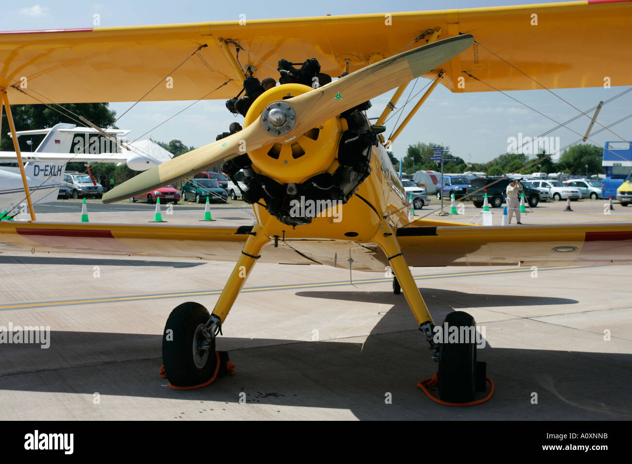 Yellow boeing stearman front view hi-res stock photography and images ...