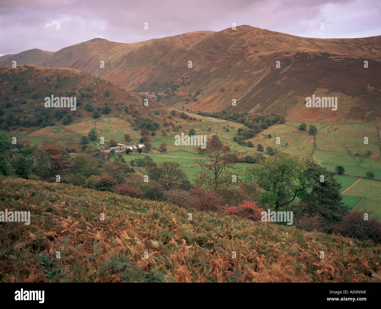 Troutbeck near Windermere Lake District National Park Cumbria England ...