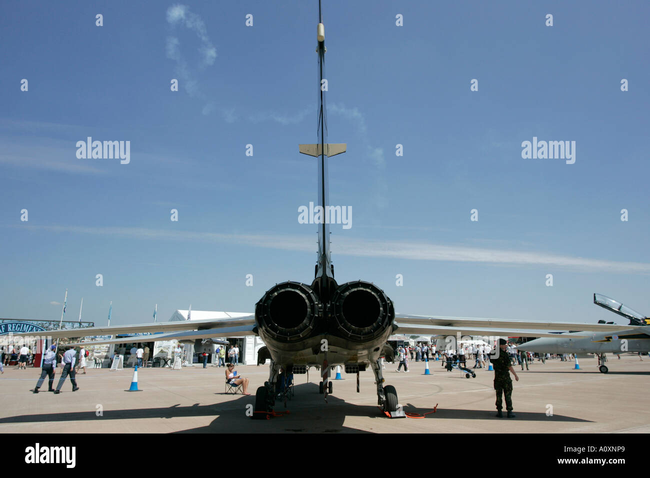 Rear view of RAF Tornado F3 on static display RIAT 2005 RAF Fairford ...