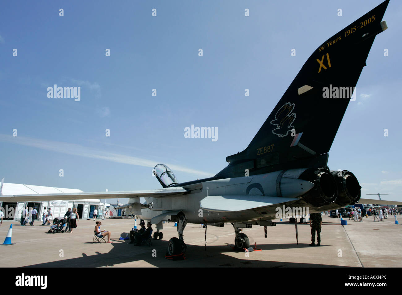 rear view of tail artwork on RAF Tornado F3 on static display RIAT 2005 ...