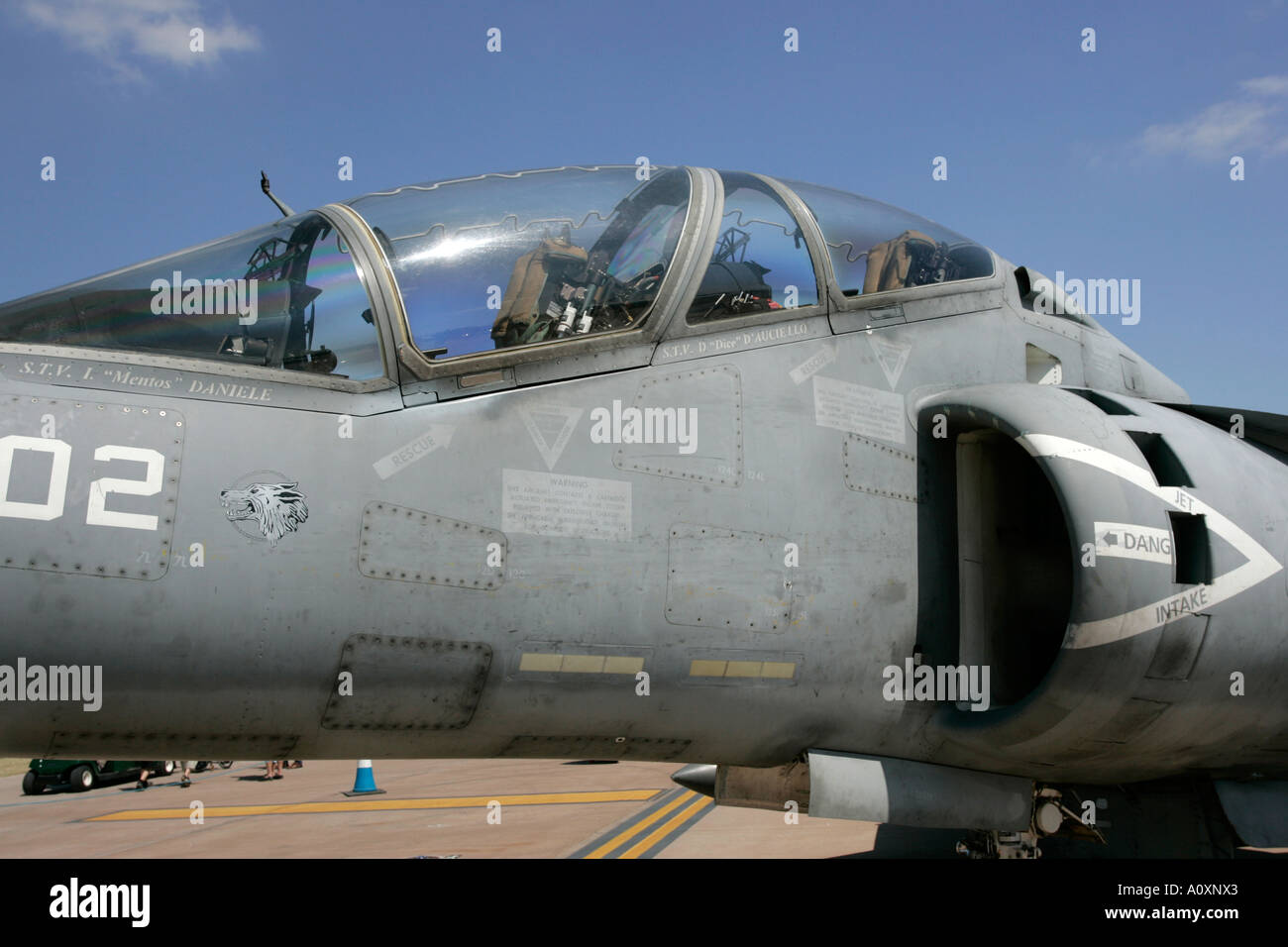 cockpit of United States Marine Corps McDonnell Douglas AV 8B harrier ...