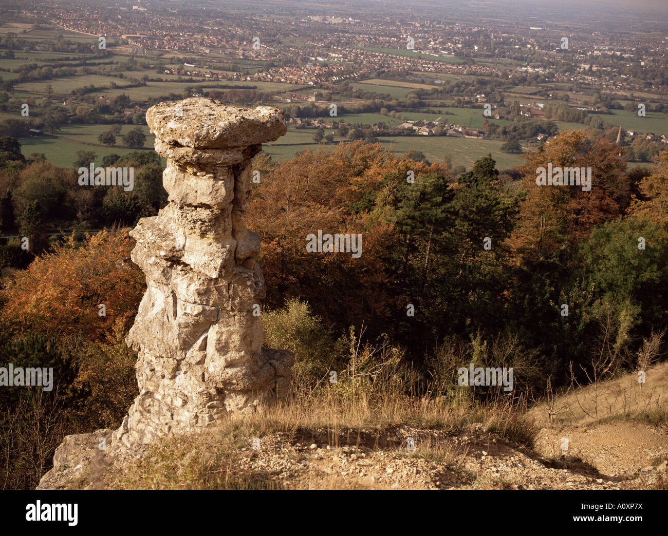 Devils chimney leckhampton hill gloucestershire hi-res stock ...