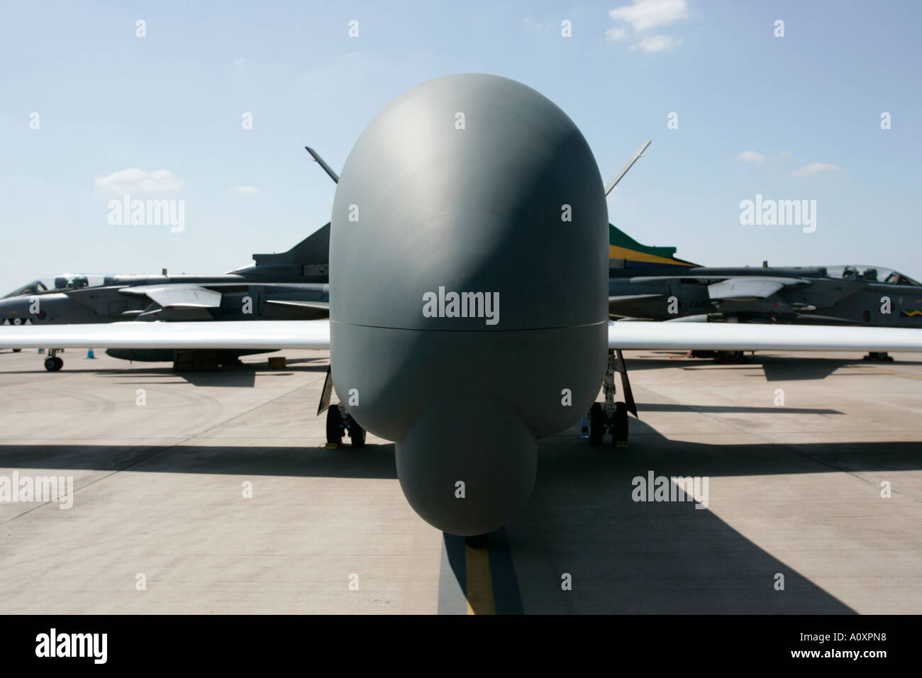 front view Global Hawk USAF UAV RIAT 2005 RAF Fairford Gloucestershire ...