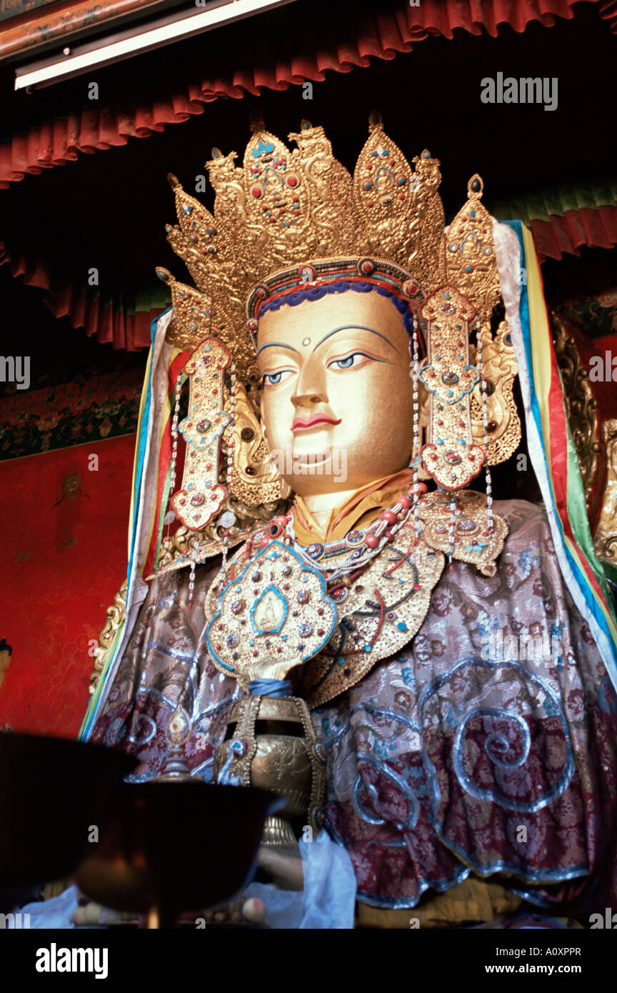 Statue of the Buddha Lhasa Tibet China Asia Stock Photo - Alamy