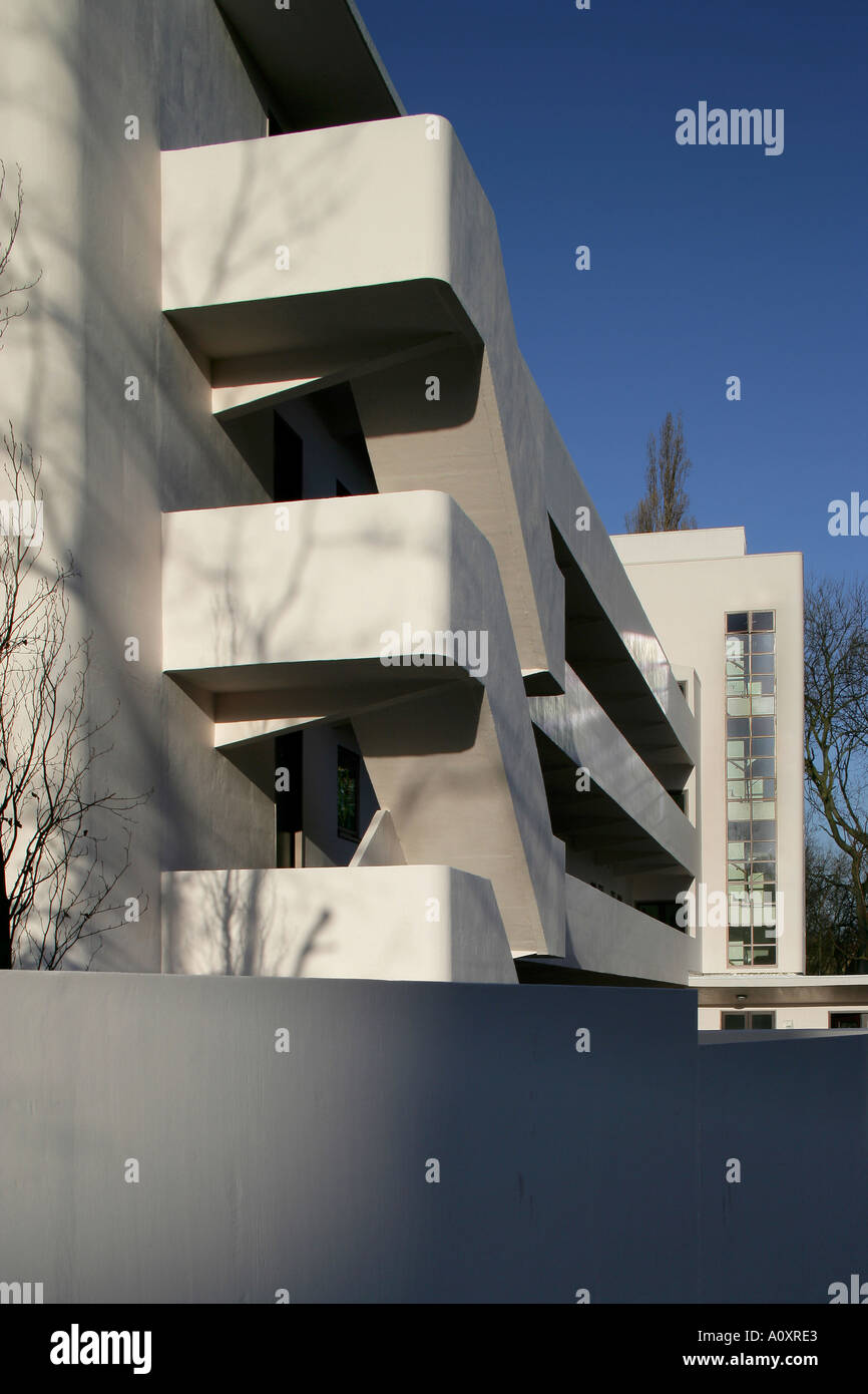 Isokon Flats, Lawn Road, Belsize Park, NW3. Built 1933 - 34, restored ...