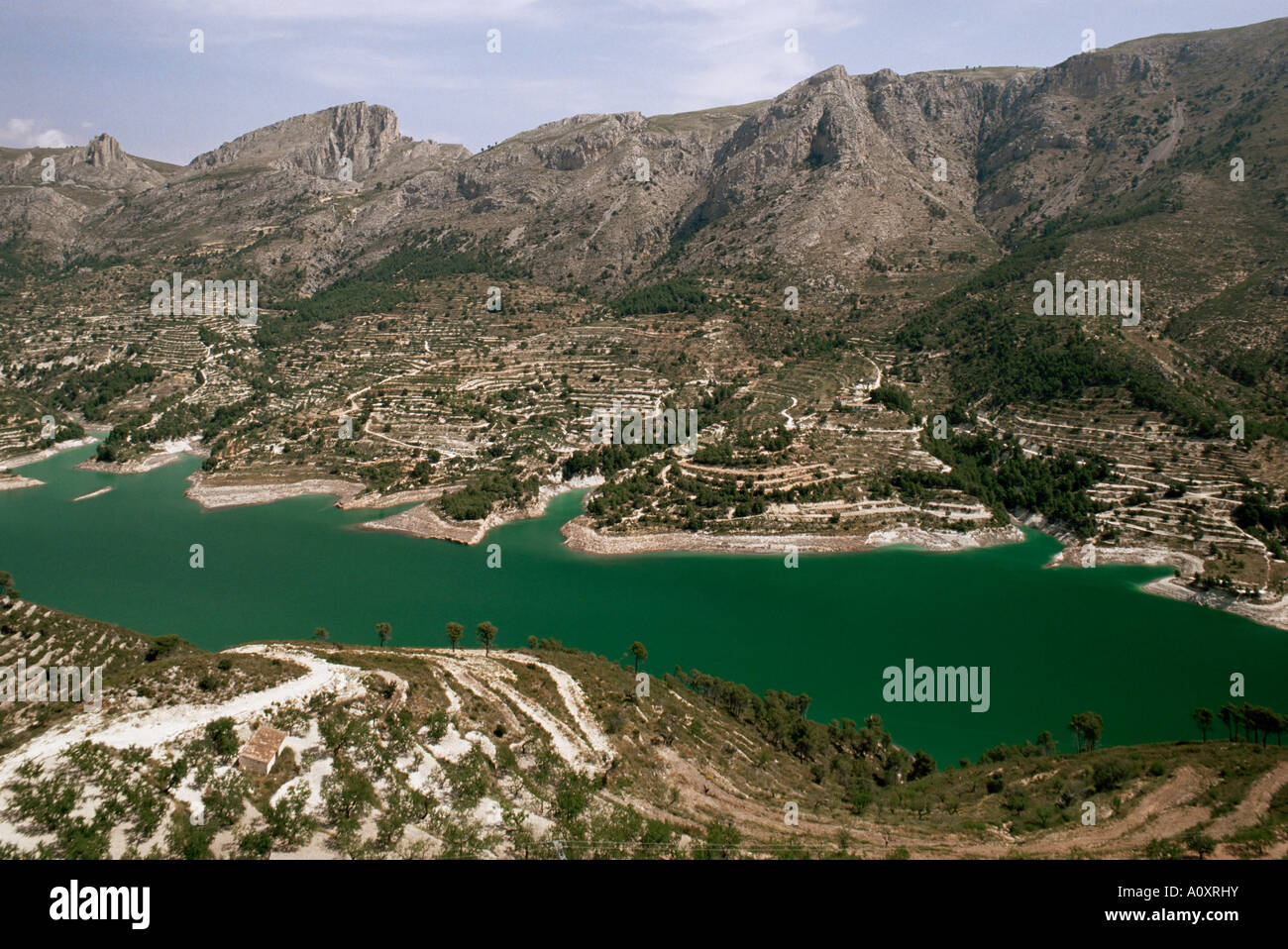 Landscape near Lerida Catalonia Catalunya Cataluna Spain Europe Stock ...
