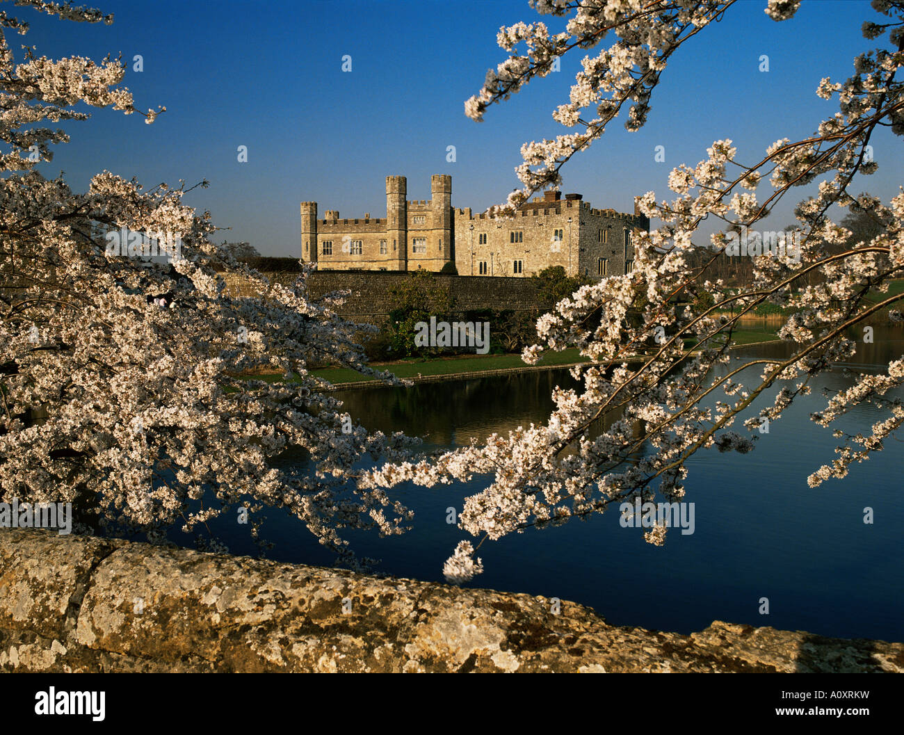 Leeds Castle near Maidstone Kent England United Kingdom Europe Stock ...