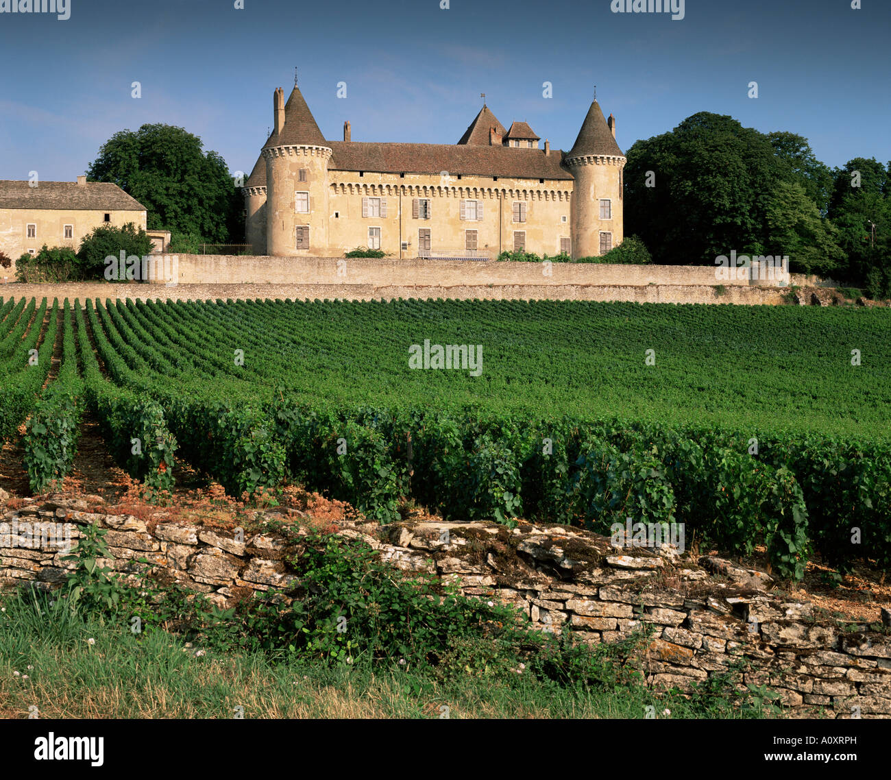 Chateau de Rully near Chalon sur Soane Bourgogne Burgundy France Europe ...