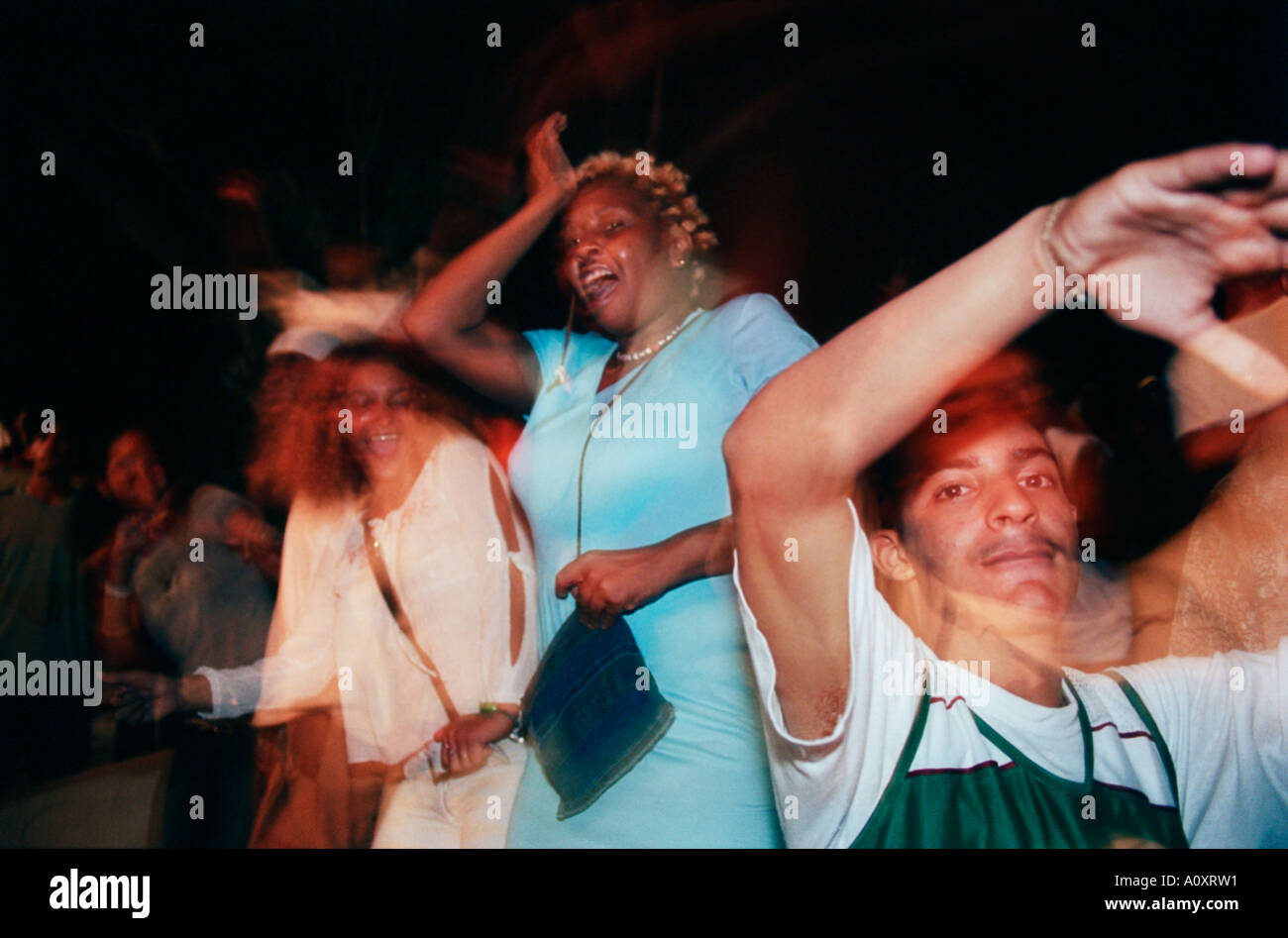 CUBA HAVANA Fans at a live hip hop conceert staged at the 500 capacity ...