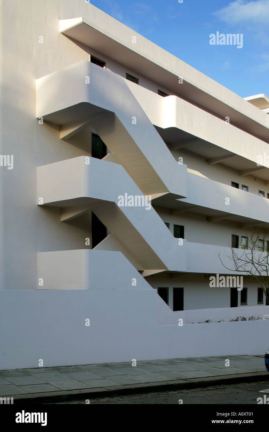 Isokon Flats, Lawn Road, Belsize Park, NW3. Built 1933 - 34, restored ...