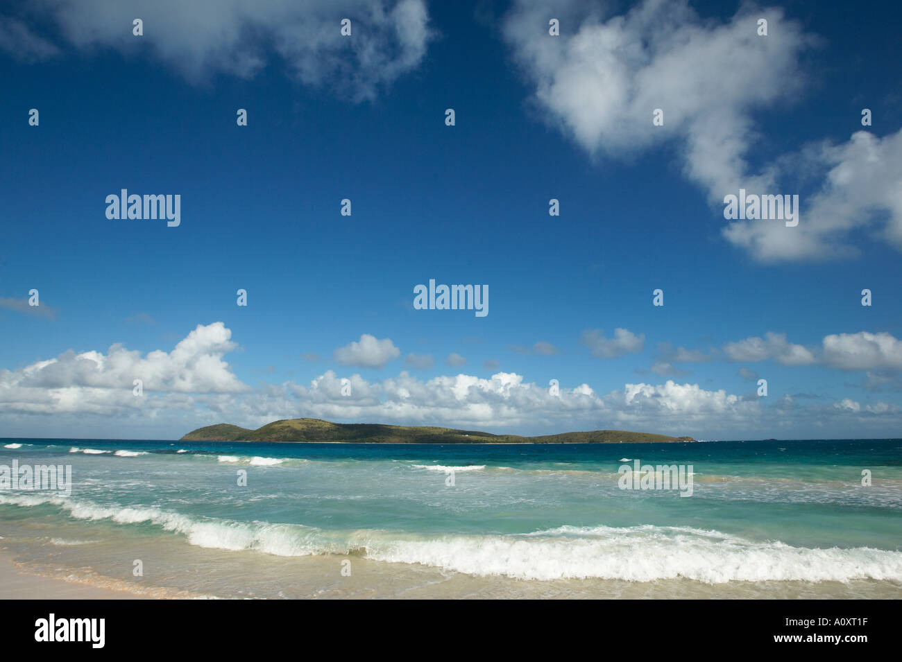 PUERTO RICO Culebra Playa Zoni Zoni beach on east side of island long ...