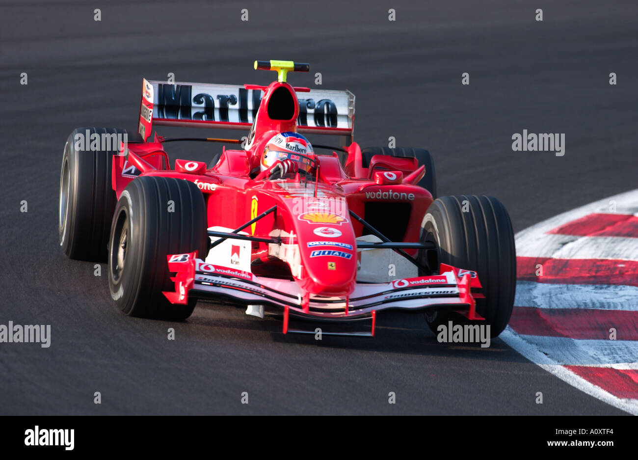 Rubens Barrichello in the Ferrari F2004 Formula 1 racecar in 2005 Stock ...