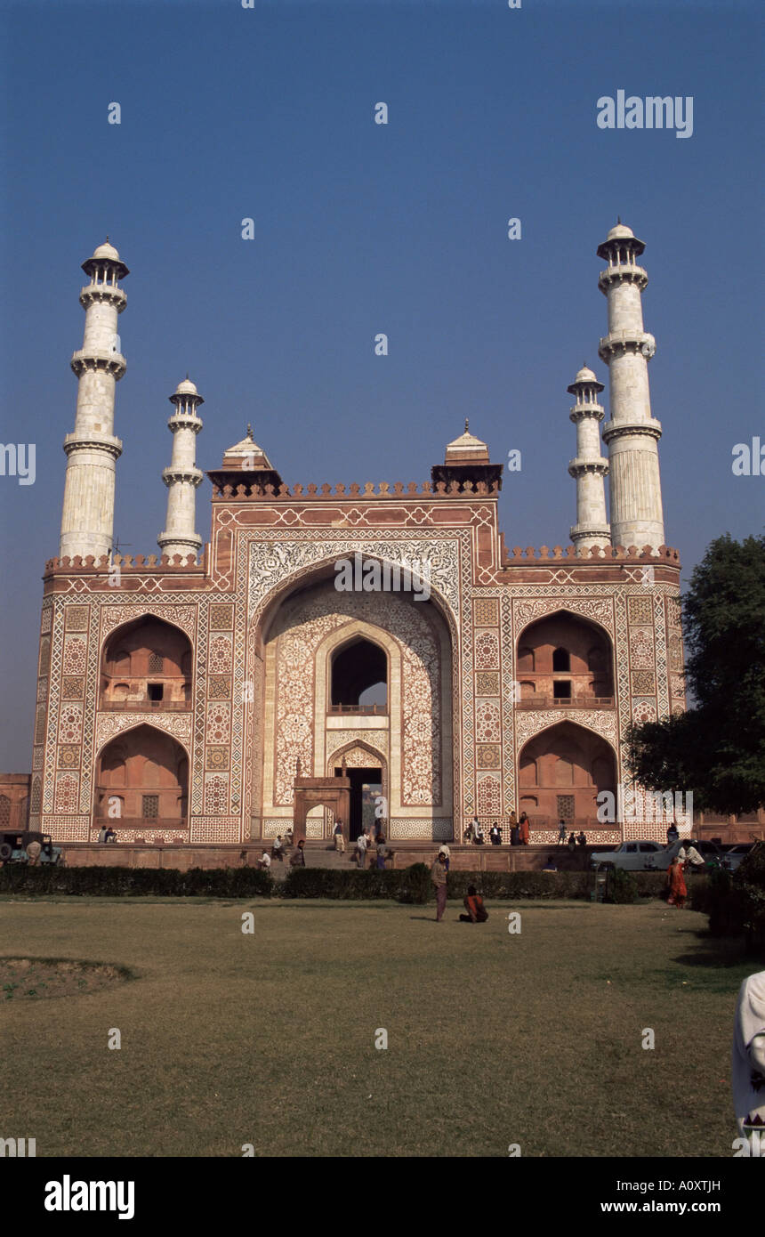The Mausoleum of Akbar the Great Sikandra Agra Uttar Pradesh India Asia ...