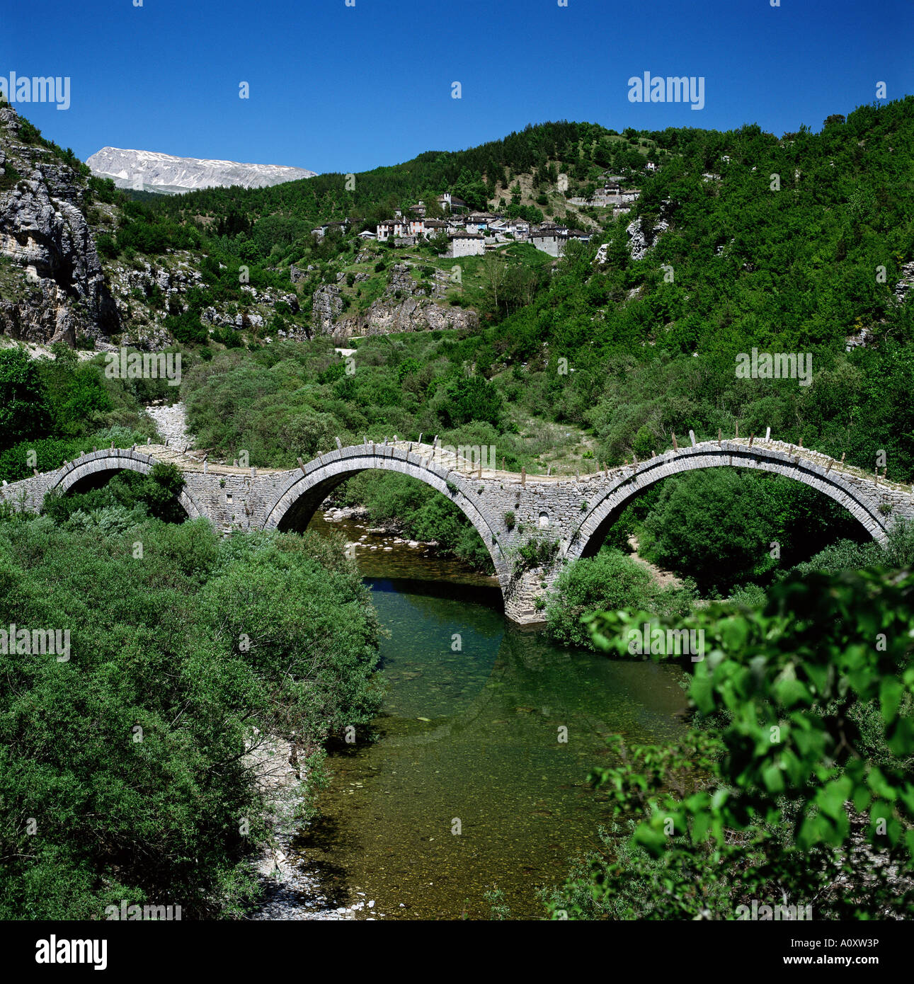 Turkish bridge Kipi Greece Europe Stock Photo - Alamy